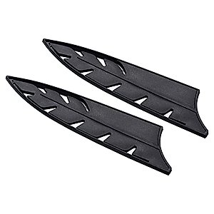 PATIKIL Plastic Safety Knife Cover Sleeves for 8" Chef Knife, 2 Pack Knives Edge Guard Blade Protector Universal Knife Sheath for Kitchen, Black