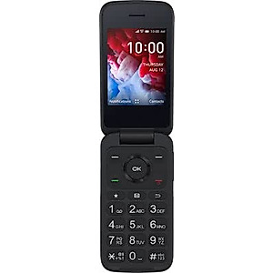 SIMBROS Unlocked ALCATEL TCL FLIP PRO 4056S Unlocked for All Carriers in The Americas Including VERIZON AT&T TMOBILE & Cricket - Comes with Verizon Sim Card sim Key Complete New Package