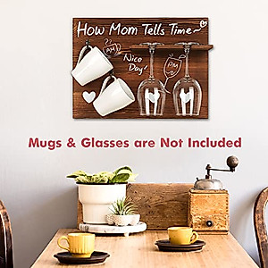 Funistree Gifts for Grandma Mom Christmas Xmas from Grandkids, Funny Gag Stocking Stuffers Ideas for Mom Cup Holder, Women Stocking Stuffers for Nana Granny Cookbook Stand Recipe Book Holder Home Deco