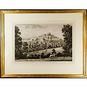 A North View of Denbigh Castle in North Wales.