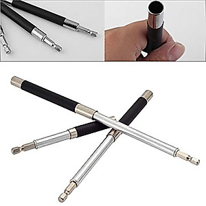 HOHXEN 3pcs 80/120/140mm 1/4" Hex Shank Bit Holder Extension Quick Change Screwdriver Connection Rod Adapter Sleeve