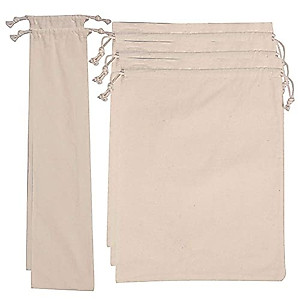 Linen Bread Bags Reusable Bread Bags For Homemade Bread, Homemade Artisan Bread Storage,Linen storage Bread Bags For Home(Size 3-11x15 in, 2-27x5.8 in）
