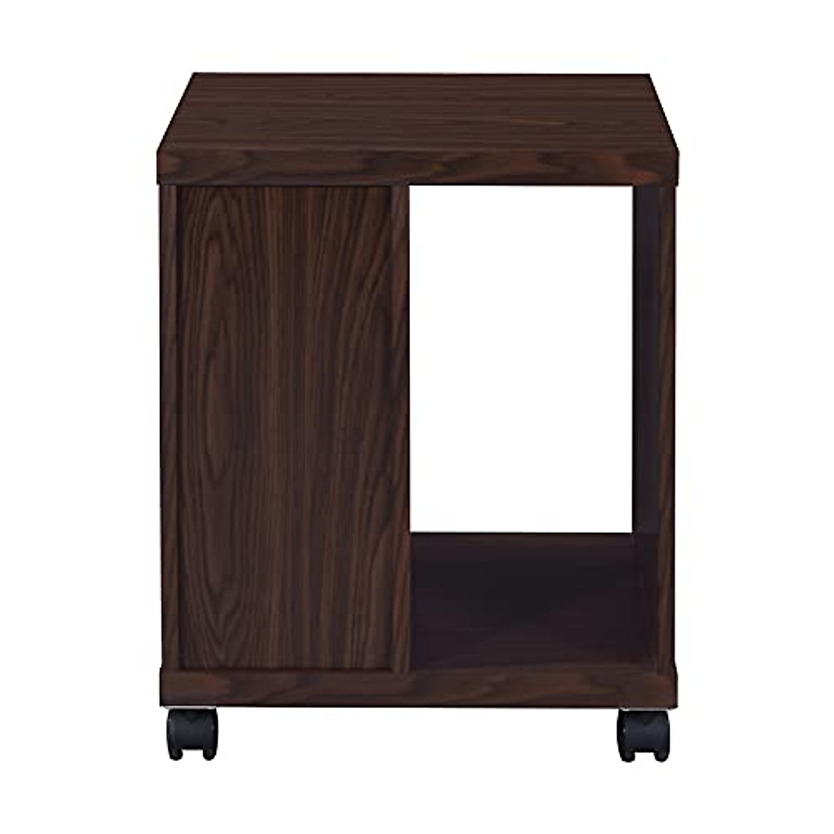 Coaster Furniture Coaster Contemporary Medium Oak Peel 2 Drawer Computer Stand 17.75" D x 17.75" W x 22.62" H 800832