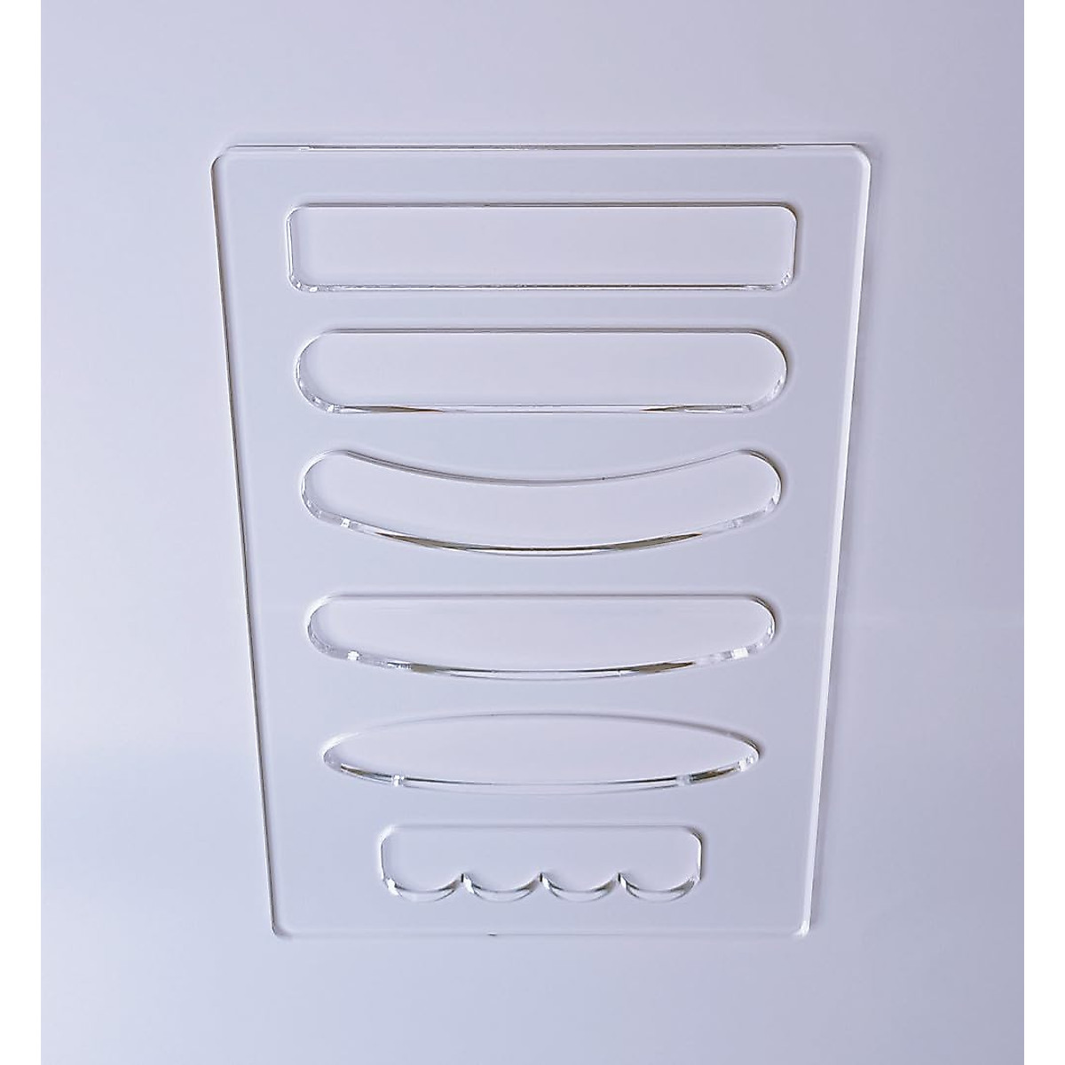 Charcuterie Board Handle Template,Acrylic Router Template,6 in 1 Grab Handle Router Template,Woodworking Router Template (11.75x7.75)