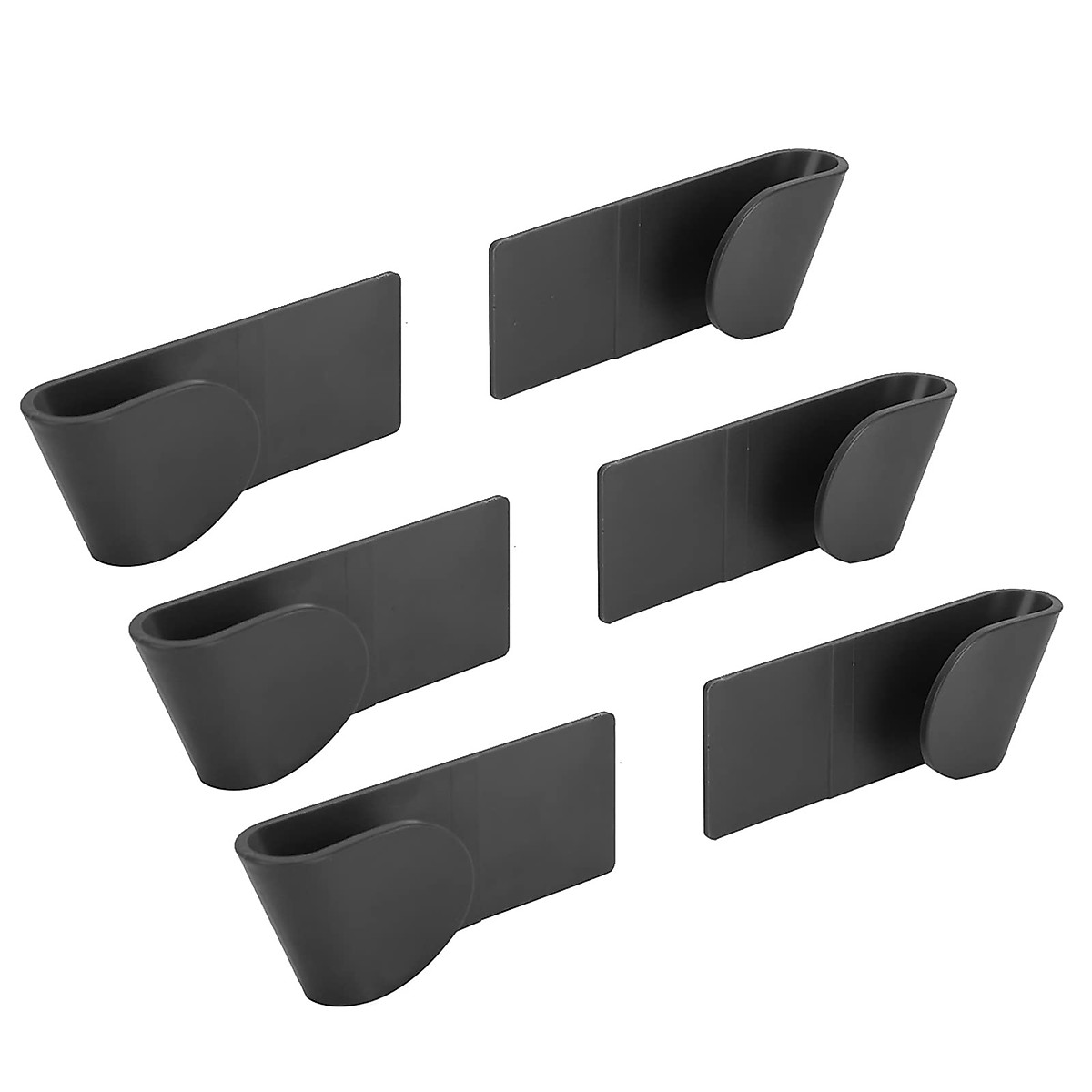 6Pcs Pot Lid Storage Rack Holder Organizer for Cabient, ABS Punch Free Pot and Pan Lid Storage Rack, Wall Mounted Pot Lid Holder Kitchen Hacks, Household Pot Lid Hanger for Home Kitchen