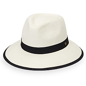 Wallaroo Women’s Petite Gabi Fedora – UPF 50+ – Lightweight – Adjustable – Packable – Extra Small – Ivory