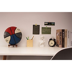 LuxRound Ball Stand Holder Display Stand for Basketball Football Soccer Holder Rack Autographed Ball Memorabilia Display Case Solid Walnut Wood Made Ball Display Stand