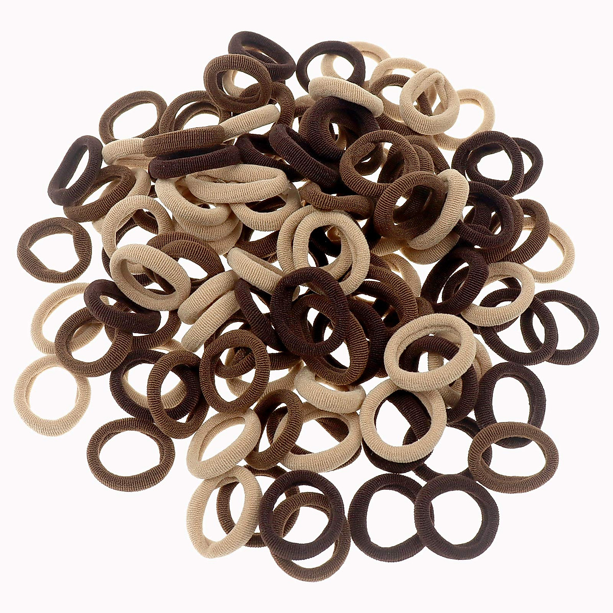 100 Pack Nylon Small Hair Ties Seamless Ponytail Holder Toddlers Baby Girls' Hair Elastics