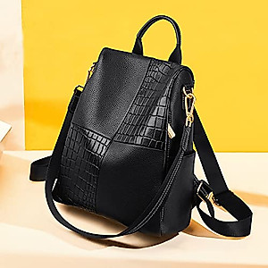 FOXLOVER Soft Genuine Leather Backpack Purse For Women Anti-theft Backpacks Versatile Shoulder Bag