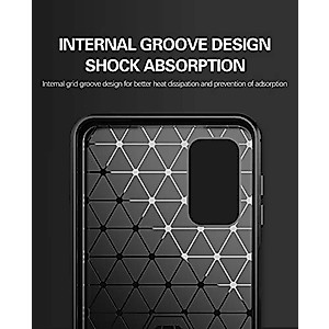 Samsung A32 5G case,Galaxy A32 5G case,with HD Screen Protector,M MAIKEZI Soft TPU Slim Fashion Non-Slip Protective Phone Case Cover for Samsung Galaxy A32 5G (Black Brushed TPU)