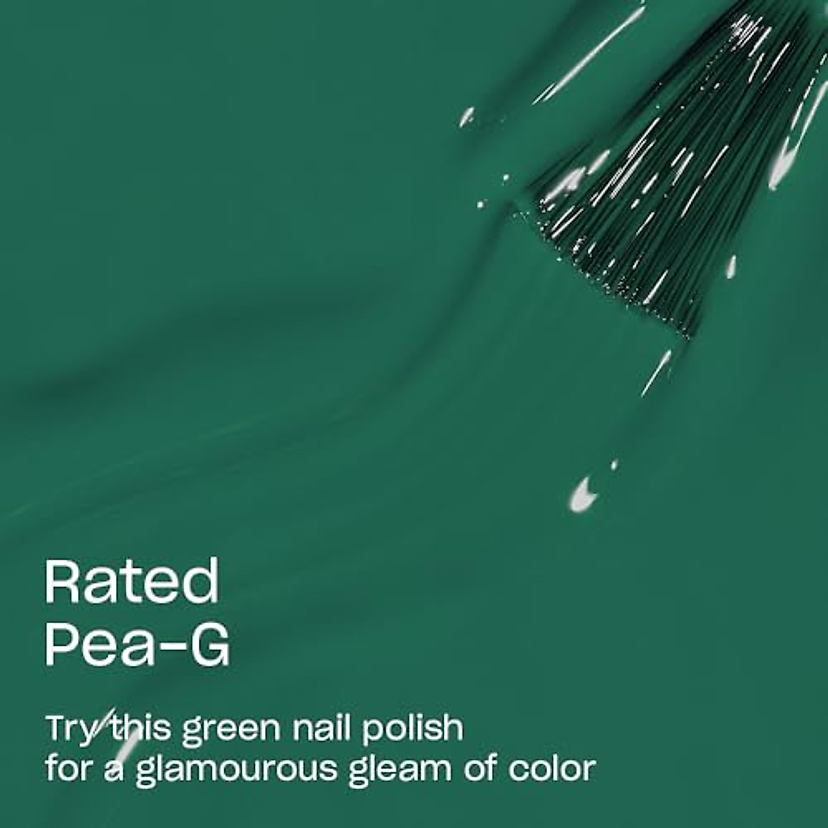 OPI Nail Lacquer, Rated Pea-G, Green Nail Polish, Hollywood Collection, 0.5 fl oz