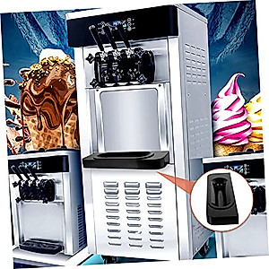 FUNOMOCYA Ice Cream Machine Accessories Ice Cream Accessories Receiving Plastic Large Black