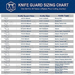 XYJ Chef Knife Sleeves PU Leather Knife Cover With Carry Belt Loop Black Brown Kitchen Knives Edge Guards Protector Tools 2-pieces(Knives Not Included)