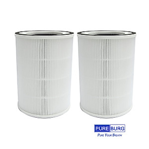 PUREBURG Replacement Filter Compatible with Afloia KILO,KILO PRO, KILO PLUS, MIRO & MIRO PRO,Morento Kilo Air Purifier & CUCKOO CAC-I0510FW,2-Pack H13 HEPA