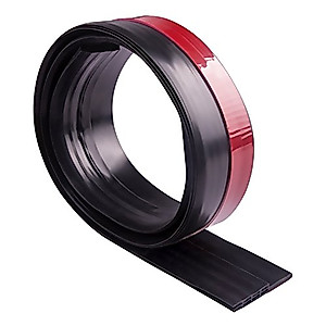 VITAM AMO Door Sweep, Door Draft Stopper, Weather Stripping No Tools Required 2" Width x 39" Length Easy Cut to Size (Seal Door Bottom-Black)