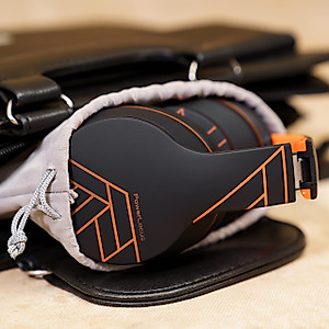 PowerLocus Wireless Bluetooth Headphones, Over Ear Headphones with Microphone, 50H Playtime, HiFi Stereo Sound, Deep Bass, Soft Earmuffs, Foldable Lightweight Headphones for Travel/PC/Cell Phone