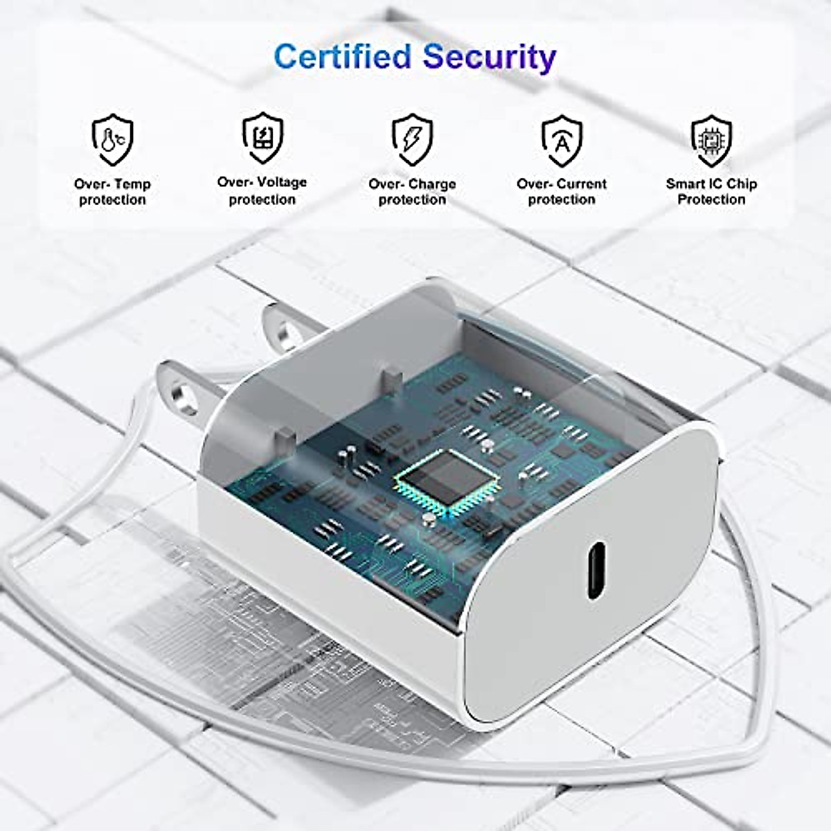 Upgraded USB C Charger for Apple Watch, 2 in 1 iPhone and iWatch Magnetic Fast Charging Cable 6FT with USB-C Wall Charger, Compatible with Apple Watch Series 8/7/6/SE/5/4, iPhone 14/13/12/11