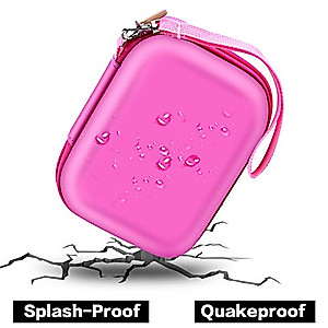 Kids Camera Case for VTech KidiZoom Creator Cam HD Video Camera/ for KODAK Printomatic Digital Instant Print Cameras Toys, Carrying Storage Organizer Bag Also Holds Tripod Accessories(Box Only)-Pink