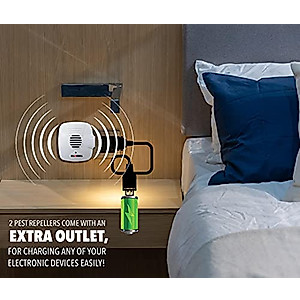 Bell and Howell Ultrasonic Pest Repeller Home Kit (Pack of 6), Ultrasonic Pest Repeller, Pest Repellent for Home, Bedroom, Office, Kitchen, Warehouse, Hotel, Safe for Human and Pet