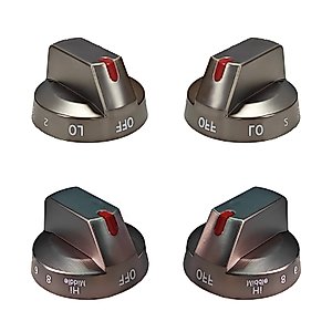 DG94-03500A/Z (4PCS) for samsung Stove Knob Replacement, DG94-03500Y DG94-03500Z for samsung Electric Stove/Oven Knobs Replacement, Compatible with NE63T8111SG/AA NE63T8311SG/AA