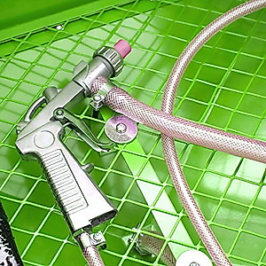 OEMTOOLS 24815 Bench Top Abrasive Blast Cabinet Kit, 24 Gallon Sand Blasting Box For Easy Removal Of Paint, Rust, And Oxidation, Includes Spray Gun, Gloves, Light, and Window Lens Underlays