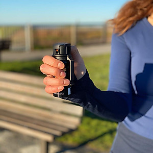 Pepper Gel Spray with UV Dye - Trusted by Military, Maximum Strength, Quick Access Flip Top, Sprays Any Angle, 18ft Range - 2 Pack