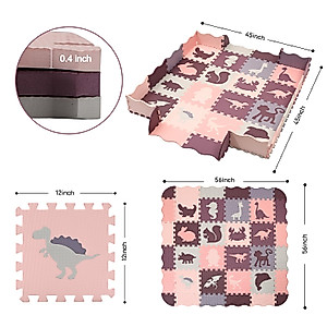 56" X 56" Baby Play Mats Floor Mat Foam Puzzle Playmat for Toddler and Kids