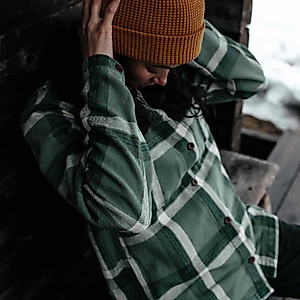 Fjallraven F86986614-679S Singi Flannel Overshirt W Patina Green-Deep Patina S