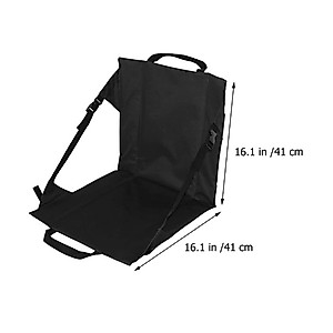 BESPORTBLE Folding Cushion Folding Chairs for Outside bleacher Seats with Backs and Cushion Wide Foldable Garden Camping Chair Lawn Chair Stadium Chair Dropshipping Oxford Cloth Picnic Chair