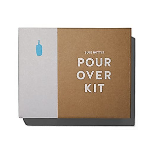Blue Bottle Pour-Over Coffee Kit with Ceramic Dripper, Filters, Carafe and Guide