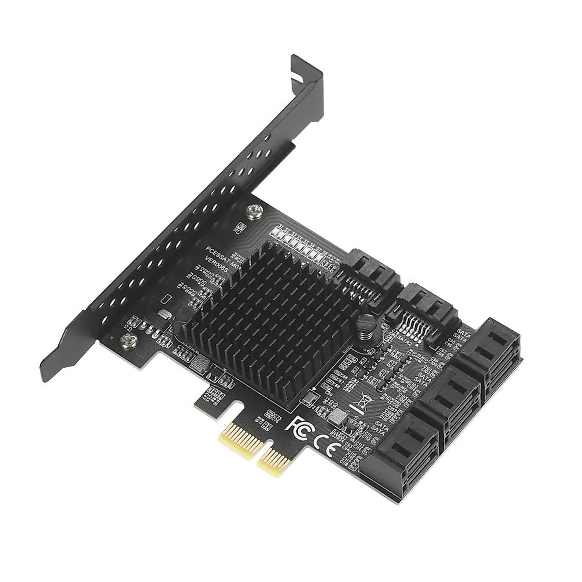 PCIE SATA Cards, Ports SATA III 6Gbps Controller Cards with Low Bracket, PCIE (1X 2X 4X 8X 16X) SATA3.0 Interface Expansion Cards for 7/8/XP/10 for Linux