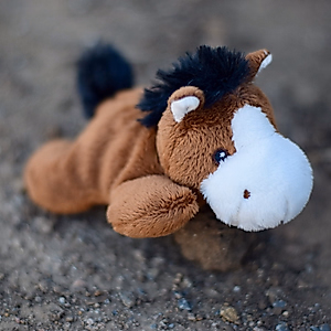 Wildlife Tree Bulk 12 Pack Horse Mini 4 Inch Small Stuffed Animals, Bundle Animal Toys, Farm Party Favors for Kids