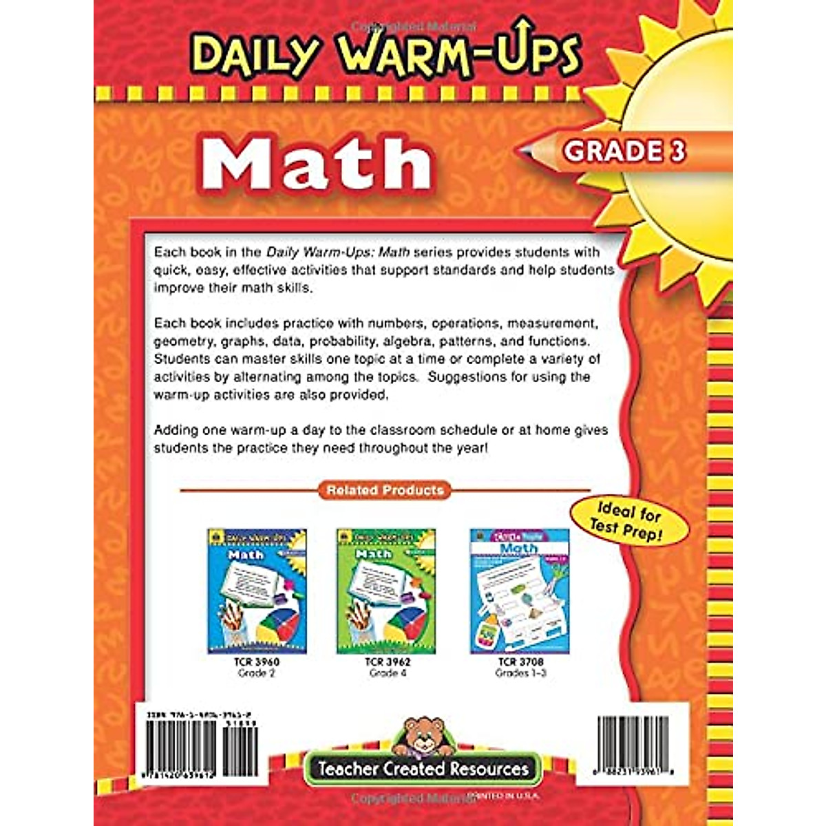 Daily Warm-Ups: Math, Grade 3: Math, Grade 3