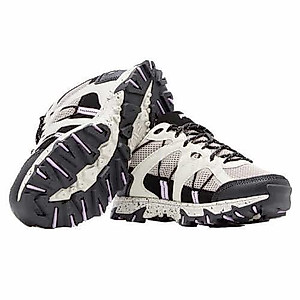 Fila Women's Lace-Up Athletic Trail Sneaker, Hiking & Trekking Shoes (TAN/Black/Lilac, us_Footwear_Size_System, Adult, Women, Numeric, Medium, Numeric_7)