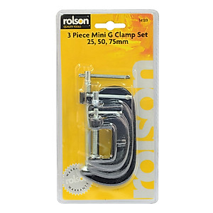 Rolson 14189 G-Clamp Set - 3 Pieces