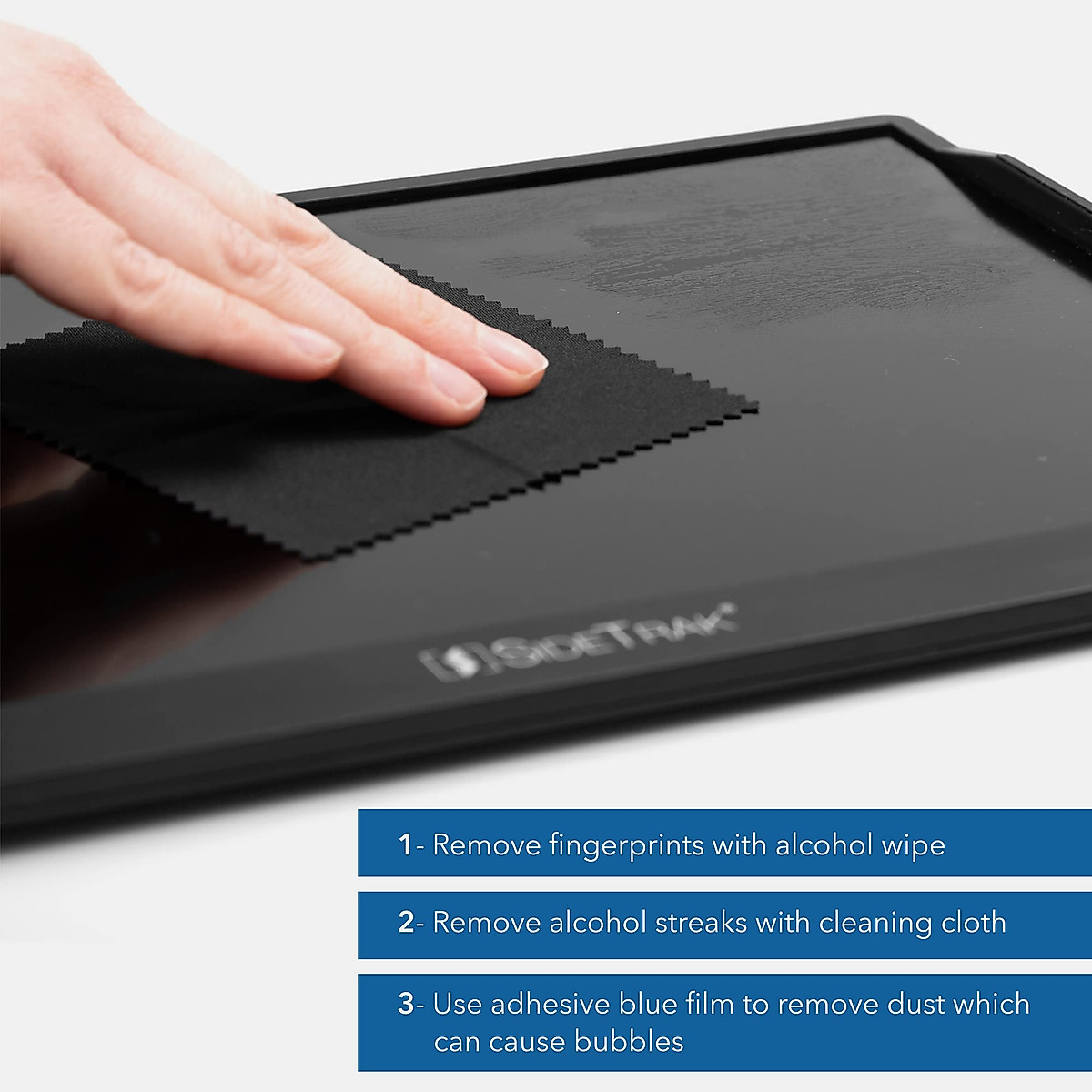 SideTrak Monitor Screen Protector | Fits 12.5” Screens| Compatible Slide & Swivel Portable Monitors | Scratch-Proof & Impact Resistant Tempered Glass