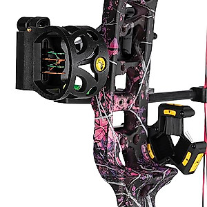 Bear Archery Legit Ready to Hunt Compound Bow Package for Adults & Youth, Left Hand, Muddy