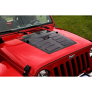 Rugged Ridge | Hood Vent Insert, Black | 17759.10 | Fits 2007-2018 Jeep Wrangler JK