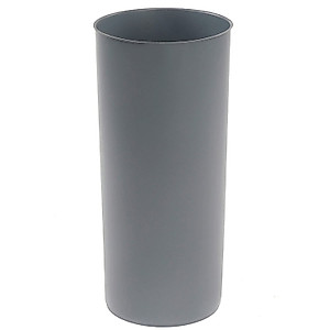 Rubbermaid 3550 GRA 12-1/8 gallon Capacity, 12" Diameter x 27-1/4" Height, Gray Color, LLDPE Round Rigid Liner