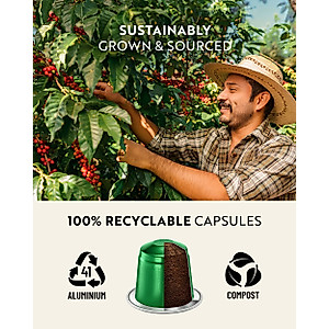 Rosso Coffee Capsules for Nespresso Original Machine - 120 Gourmet Espresso Pods, Compatible with Nespresso Original Line Machines