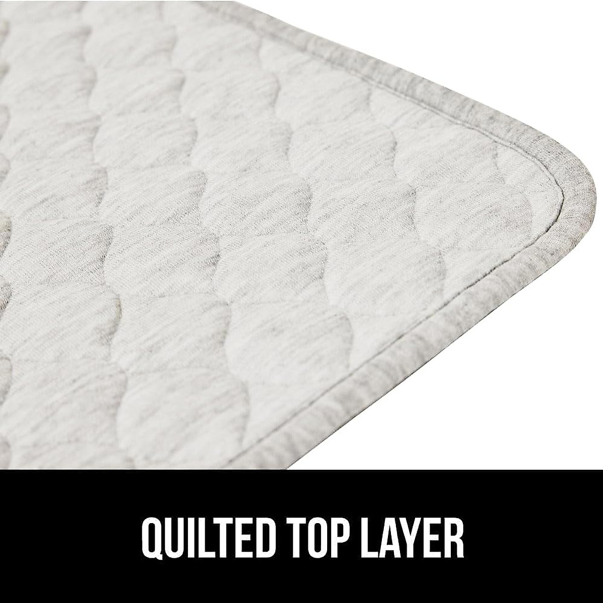 Gorilla Grip 3 Pack Soft 100% Waterproof Hypoallergenic Absorbent Baby Changing Liners, Stay in Place Pad, Slip Resistant, Quilted Machine Washable Reusable Liner Pads, Diaper Table Mat Cover, Gray