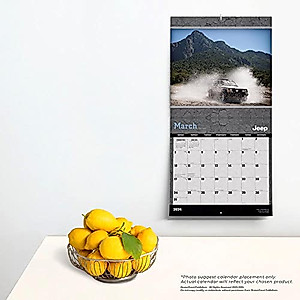 Jeep | 2024 OFFICIAL 12 x 24 Inch Monthly Square Wall Calendar | BrownTrout | Offroad Motor Car