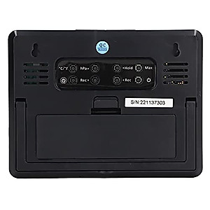 Indoor CO2 Monitor, Historical Data Record 6 in 1 Multifunction Automatic Brightness Adjustment High Accuracy Carbon Dioxide Detector IP40 for Classrooms