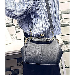 Donalworld Women Retro Hollow out PU Leather Handbag L Fbg