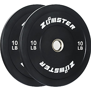 10LB 25LB 45LB Bumper Plate Olympic Weight Plate Bumper Weight Plate with Steel Insert (160LB Weight Set)