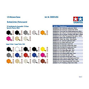 Tamiya 1/24 McLaren Senna TAM24355 Plastics Car/Truck 1/24-1/25