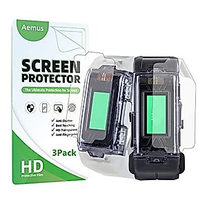 Aemus (3Pack) Compatible with Bandai Vital Bracelet BE Screen Protector For Digital Monster Digivice BE -VV- Protective Film HD Clear TPU Film