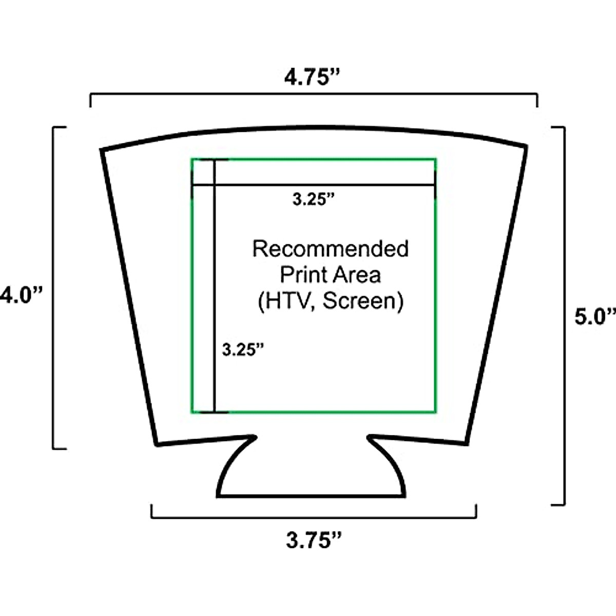 Blank Foam Party Cup Coolie (6 Pack, Black)