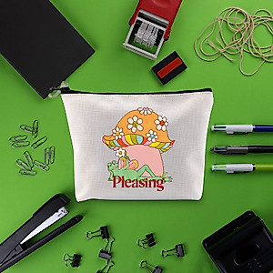 BLUPARK Singer Inspired Makeup Bag Singer Fan Gift Funny Music Gift Album Gift Singer Zipper Pouch Bag (Frog and mushroom)