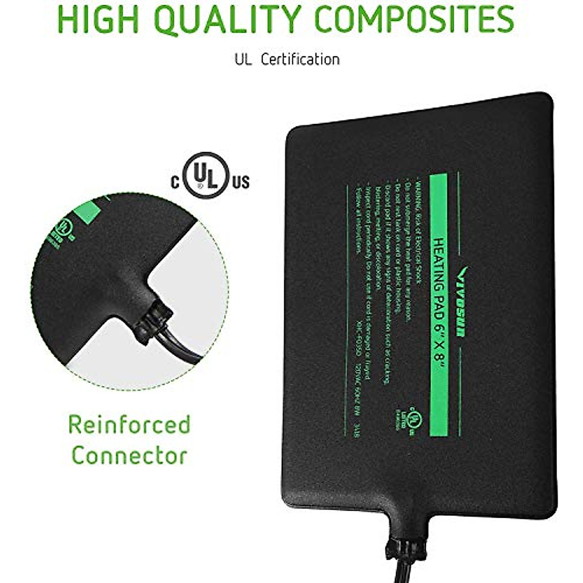 VIVOSUN Reptile Heat Mat and Digital Thermostat Combo